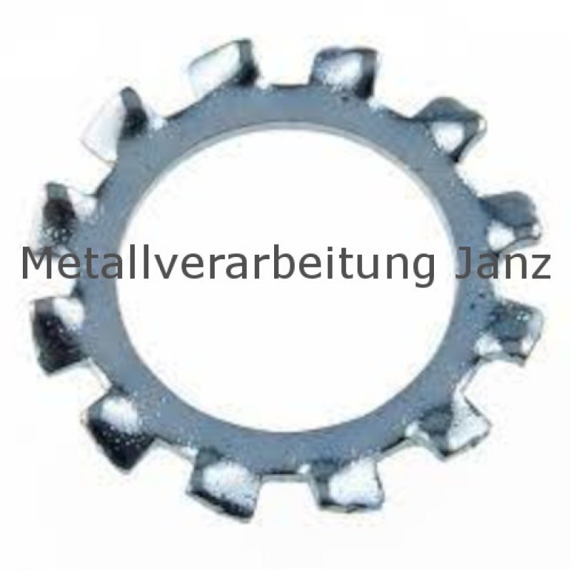 Zahnscheiben Form A DIN 6797 A2 Edelstahl, 28,0mm 100 Stück